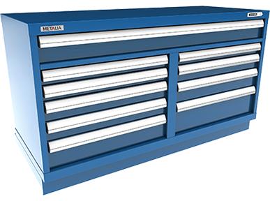 Drawer Cabinet, Double Bank | Metalia